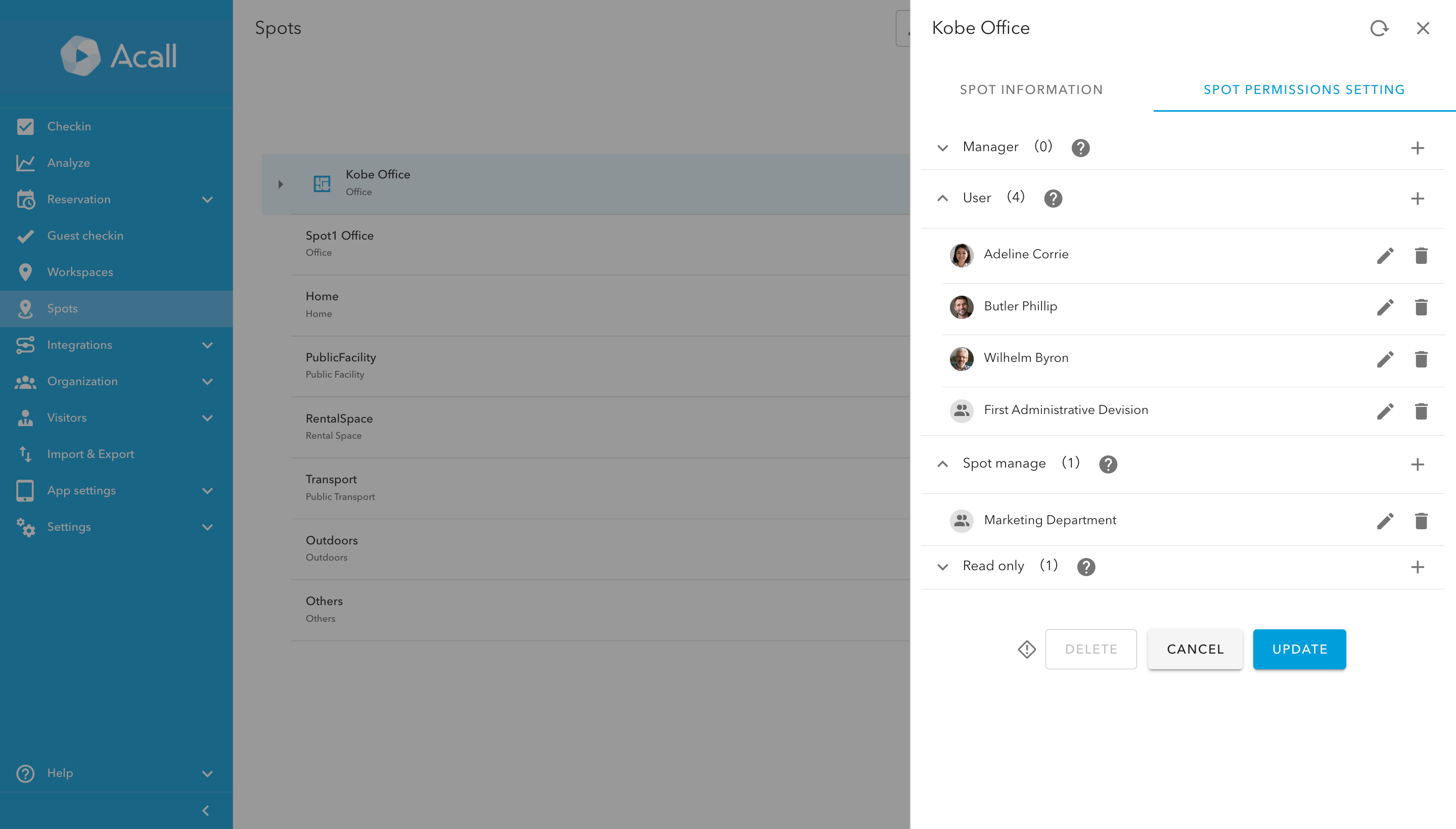 Useful Tips for Administrator (Spot Check-in) – Acall Helpcenter