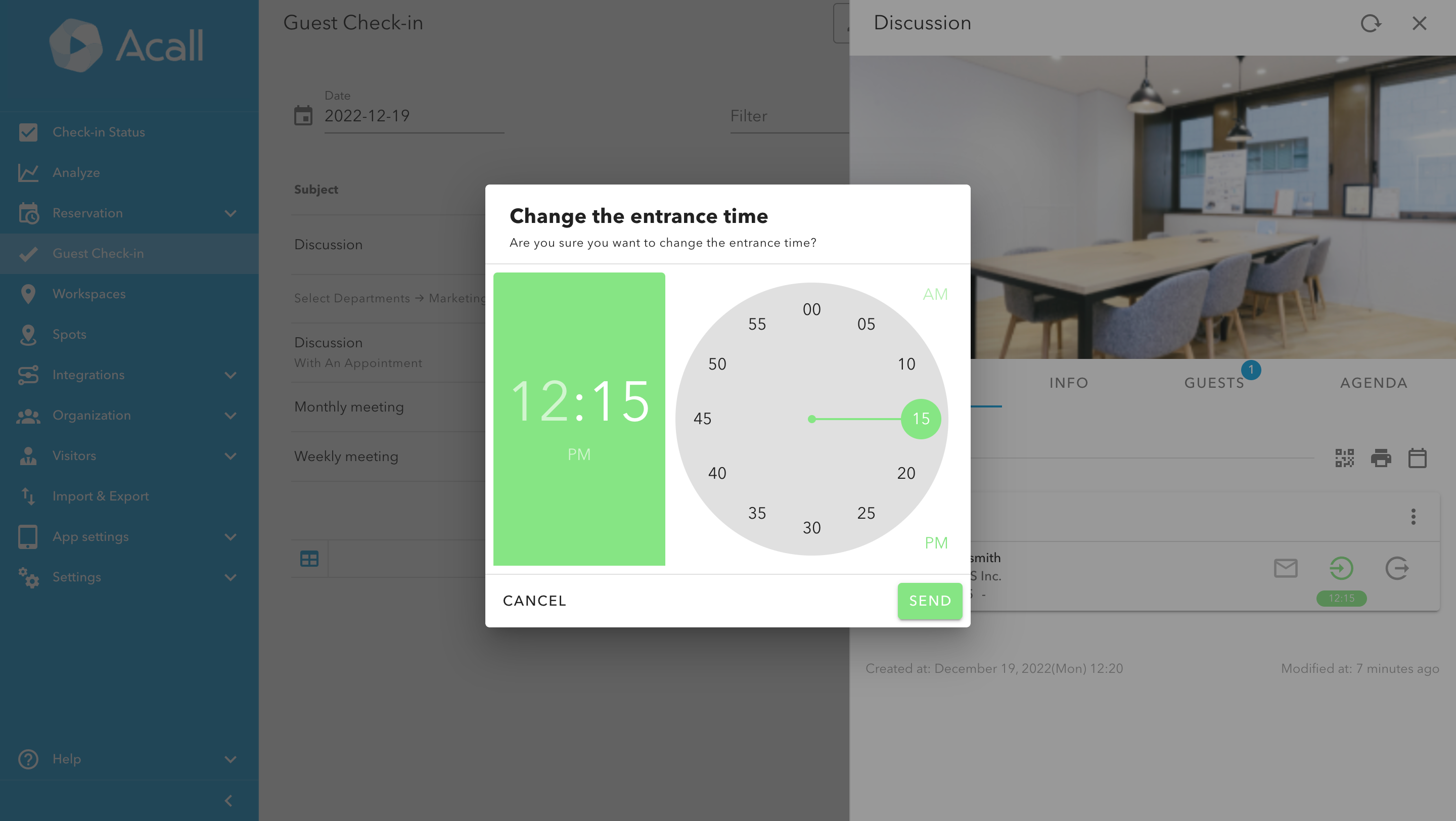 What You Can Do on Guest Check-in Screen – Acall Helpcenter
